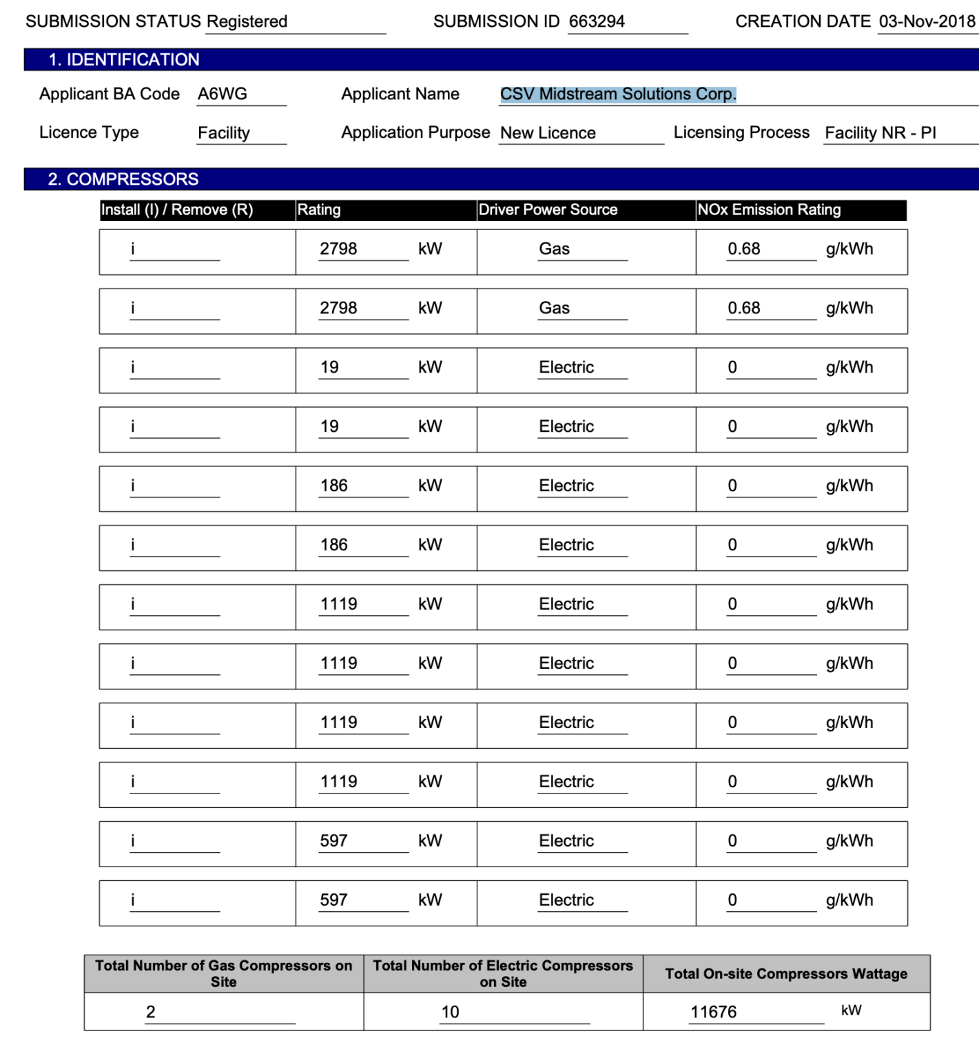 CSV Midstream Albright Gas Plant Project – Oil Gas Leads