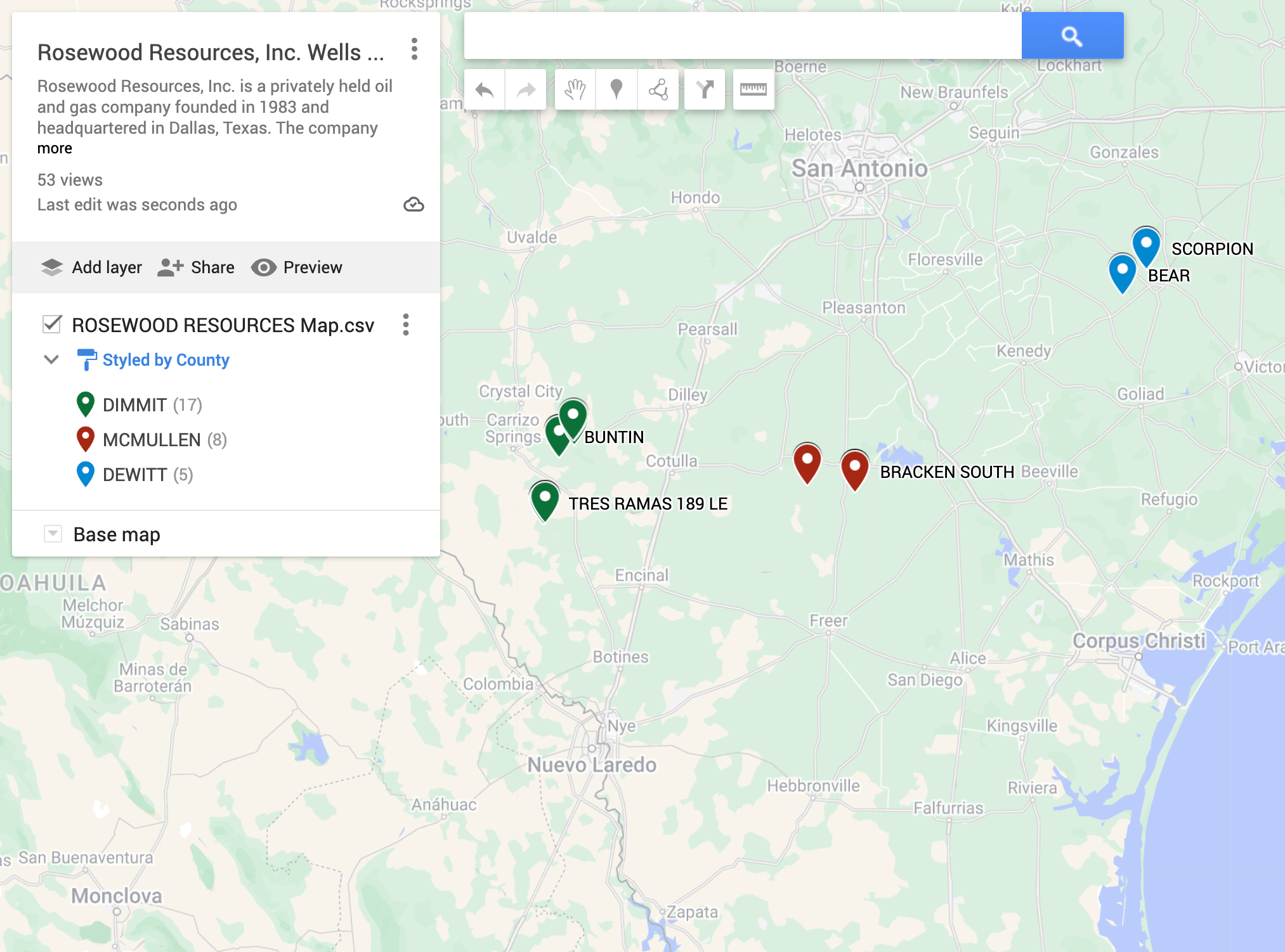 Rosewood Resources, Inc. – Oil Gas Leads