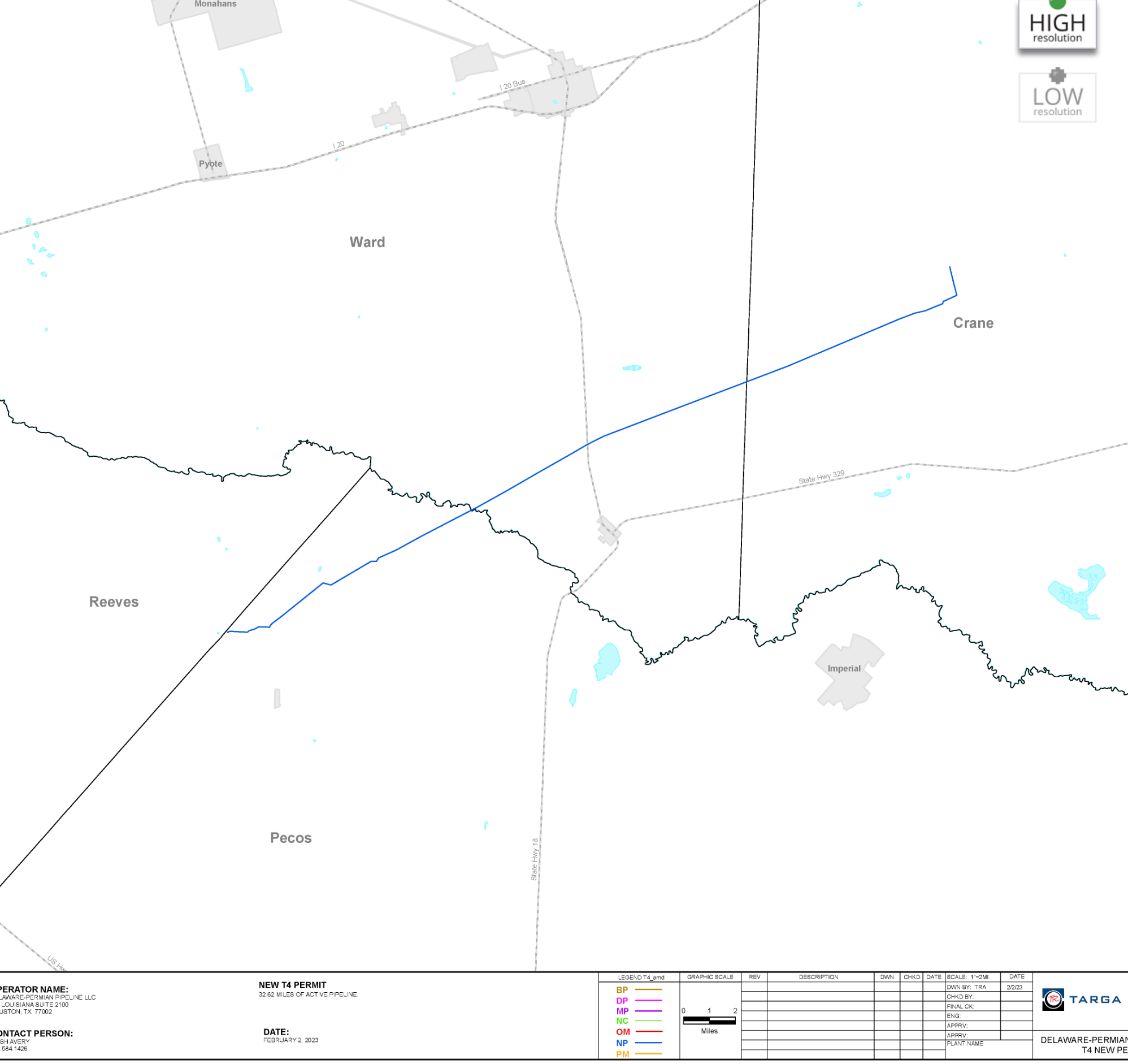 Targa Resources DELAWARE-PERMIAN PIPELINE – Oil Gas Leads