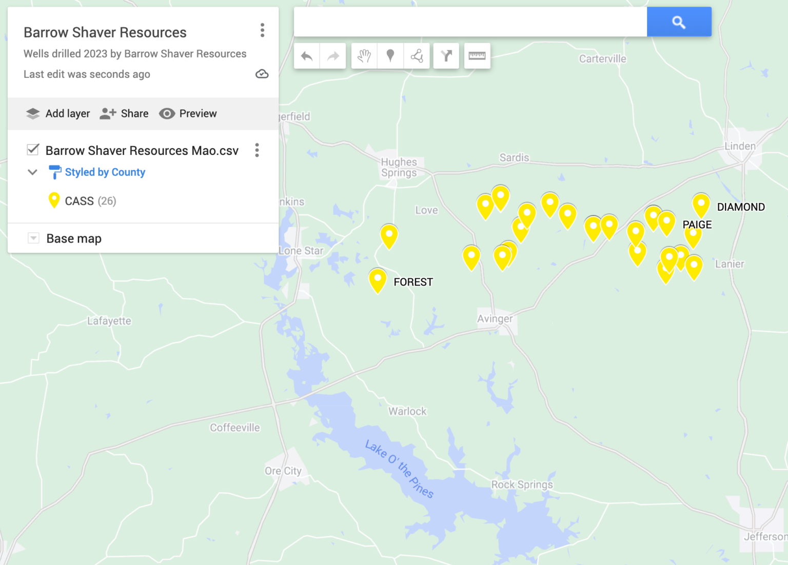 Barrow Shaver Resources Company – Oil Gas Leads