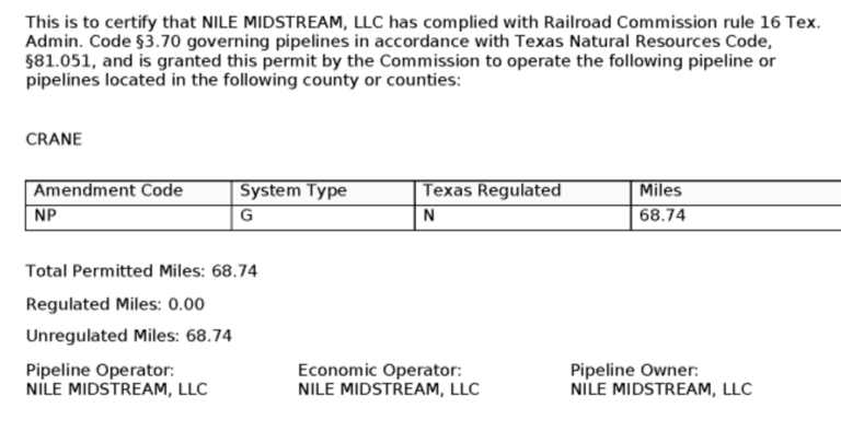 DCP Midstream transfers 68.74 miles of gathering pipeline to Nile ...